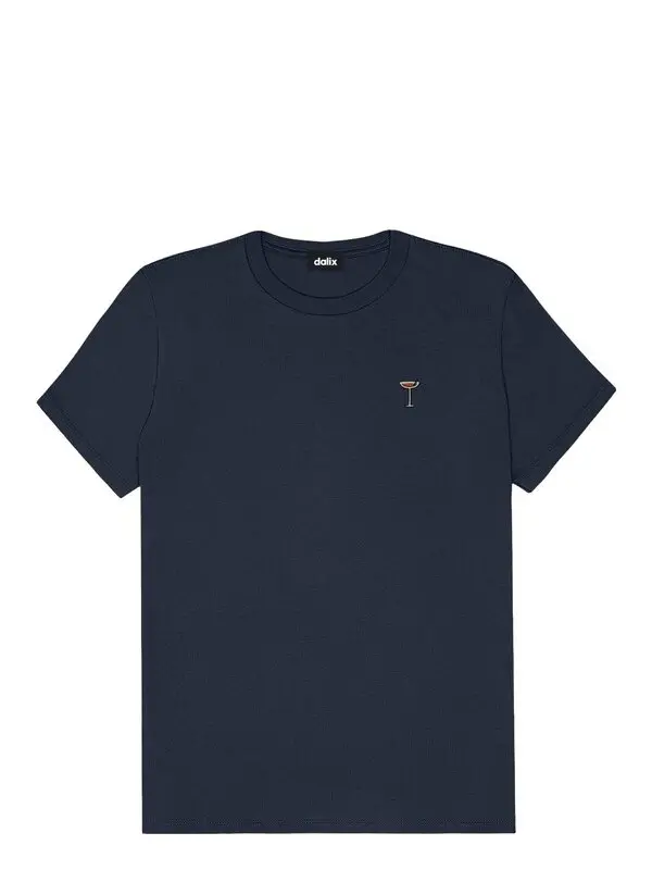 DALIX Coffee Martini Jersey Tee - Navy Blue