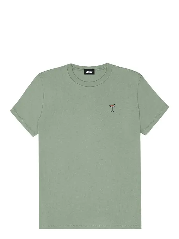 DALIX Coffee Martini Jersey Tee - Sage