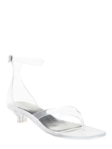 Jeffrey Campbell Gummy Ankle Strap Sandal - Clear