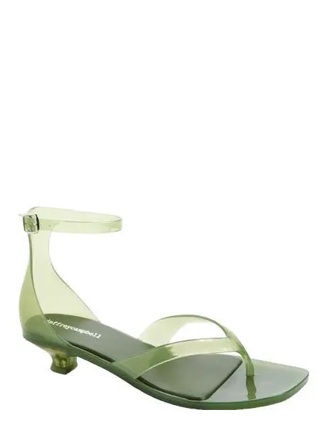Jeffrey Campbell Gummy Ankle Strap Sandal - Khaki