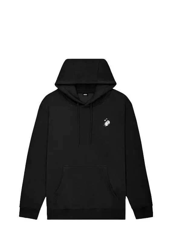 DALIX Heartly Ghost Midweight All Day Hoodie - Black