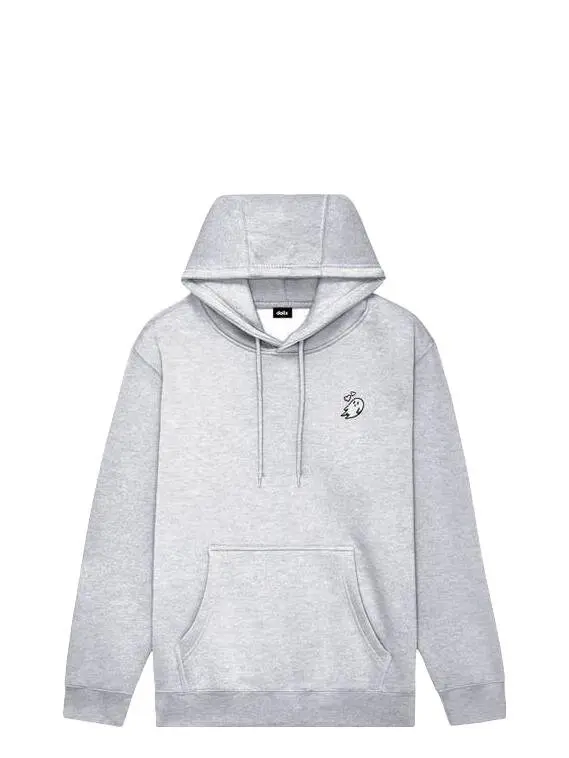 DALIX Heartly Ghost Midweight Hoodie - Heather Gray