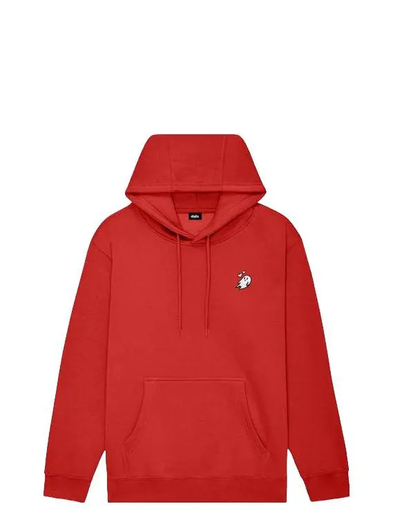 DALIX Heartly Ghost Midweight Hoodie - Red