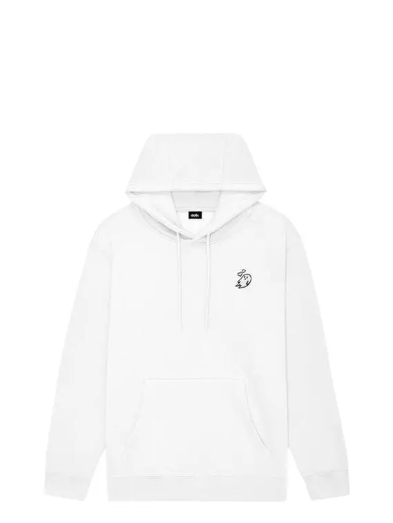 DALIX Heartly Ghost Midweight Hoodie - White
