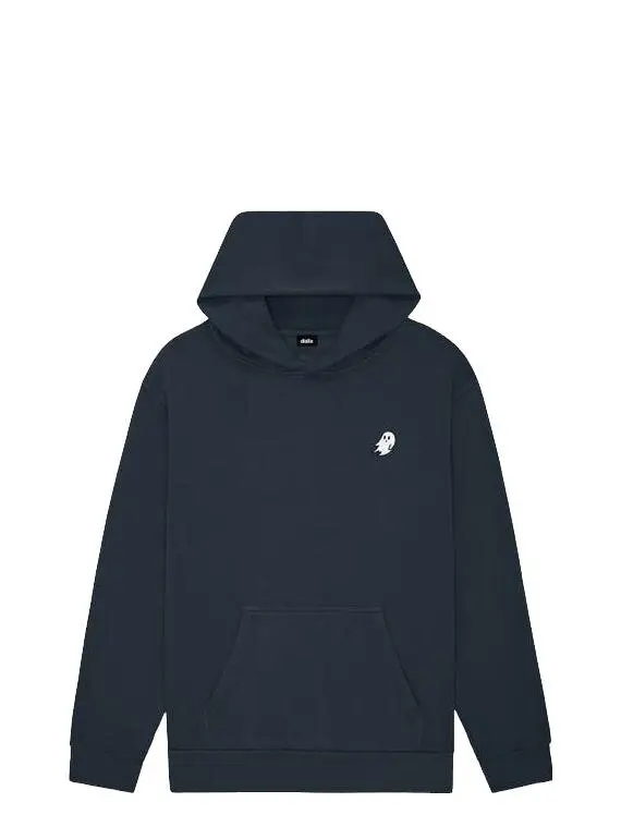 DALIX Relaxed Fit Midweight Fleece Hooded Sweatshirt - Navy Blue