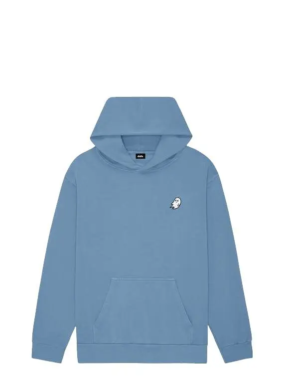 DALIX Relaxed Fit Midweight Fleece Hooded Sweatshirt - Pebble Blue