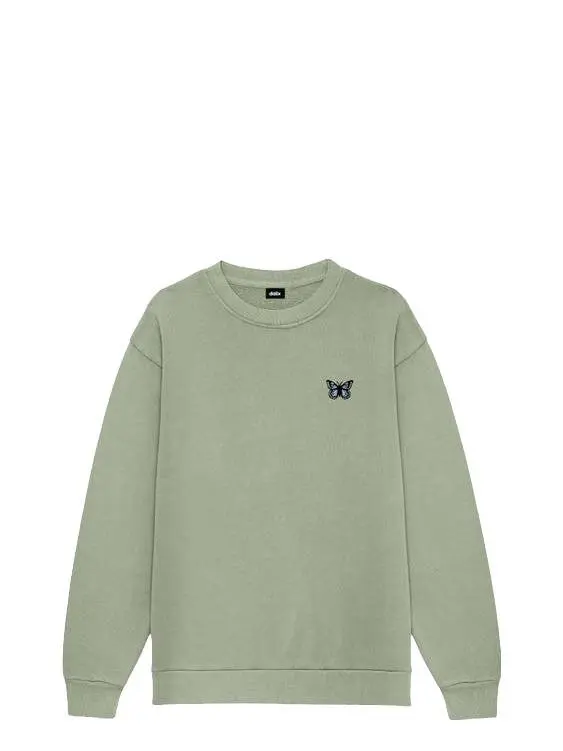 DALIX Relaxed Heavyweight Sweatshirt - Oil Green