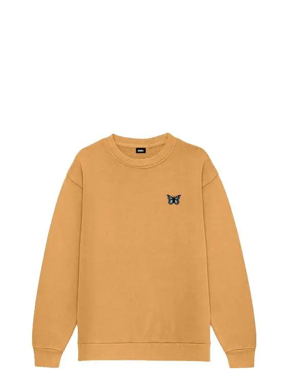 DALIX Butterfly Heavyweight Relaxed Sweatshirt - Peanut