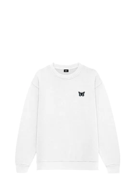DALIX Relaxed Heavyweight Sweatshirt - White