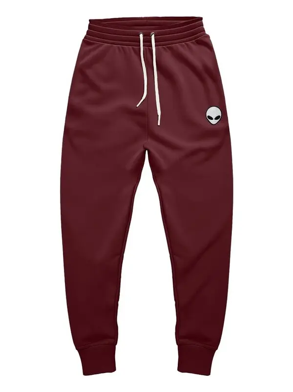 DALIX Alien Midweight Fleece Jogger Pant - Maroon