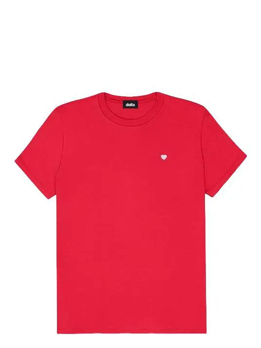 DALIX Relaxed Jersey Tee - Red