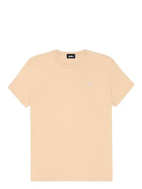 DALIX Heart Jersey Relaxed Tee - Sand