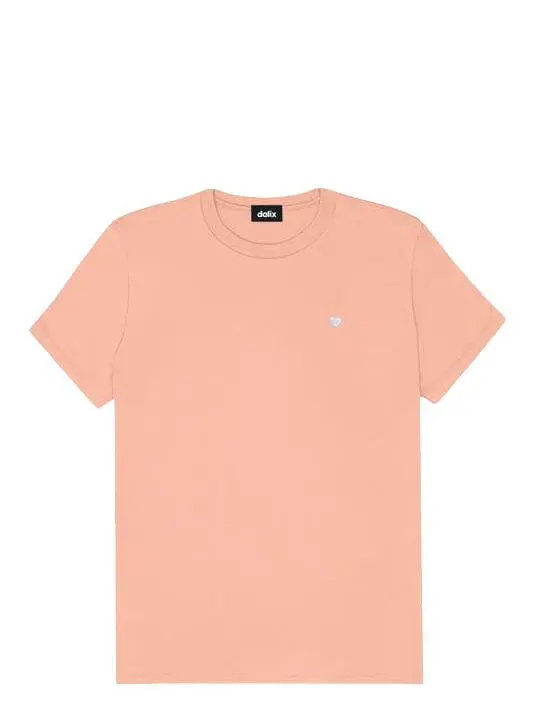 DALIX Heart Jersey Relaxed Tee - Terracotta