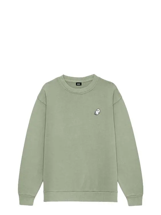 DALIX Ghost Heavyweight Relaxed Sweatshirt - Oil Green