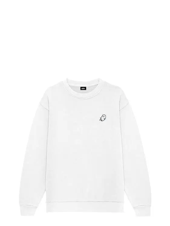 DALIX Ghost Heavyweight Relaxed Sweatshirt - White