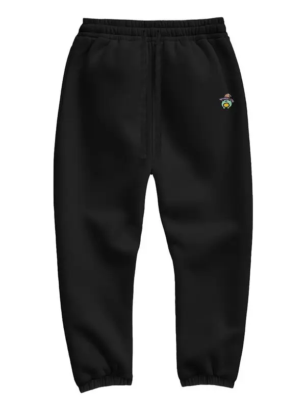 DALIX Sorcerer Frog Fleece Sweatpants - Black