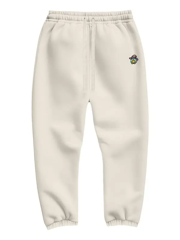 DALIX Sorcerer Frog Fleece Sweatpants - Bone