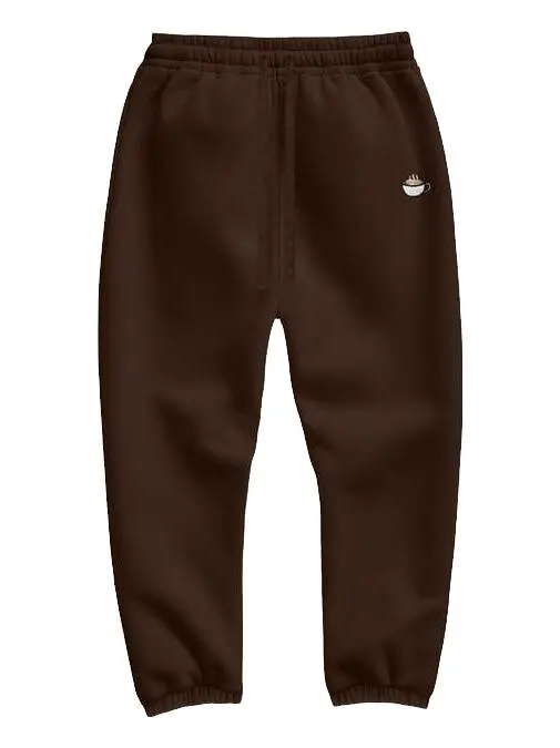 DALIX Midweight Fleece Relaxed Sweatpant - Brown
