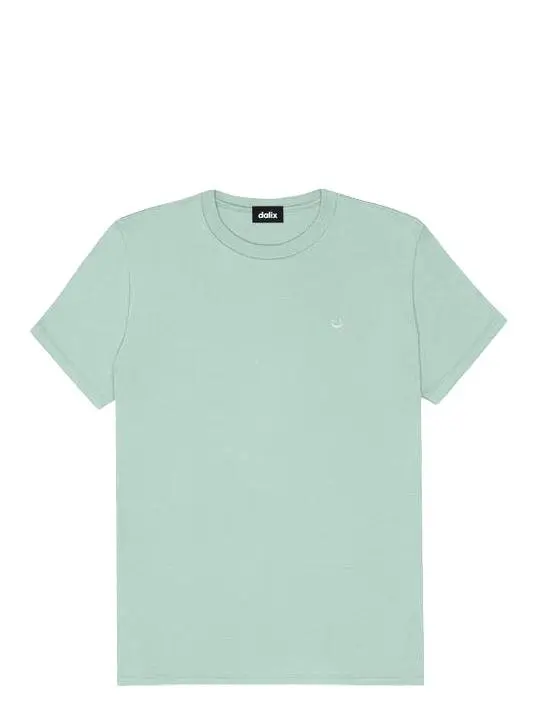 DALIX Lil Smile Jersey Relaxed Tee - Dusty Blue