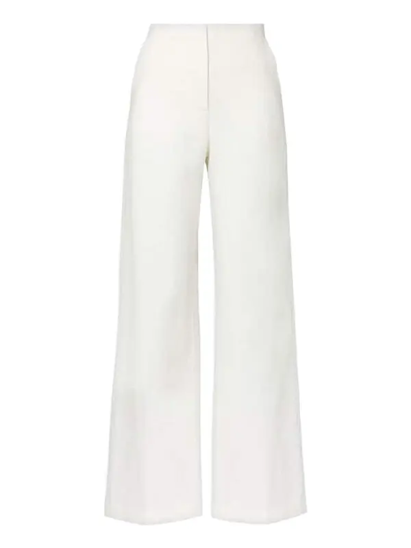 Faithfull The Brand High-rise Linen Wide-leg Pants - White