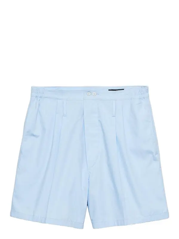 Prada Poplin Bermuda Shorts - Sky Blue