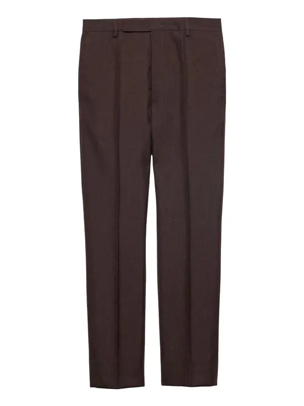 Prada Mohair And Silk Pants - Ebony