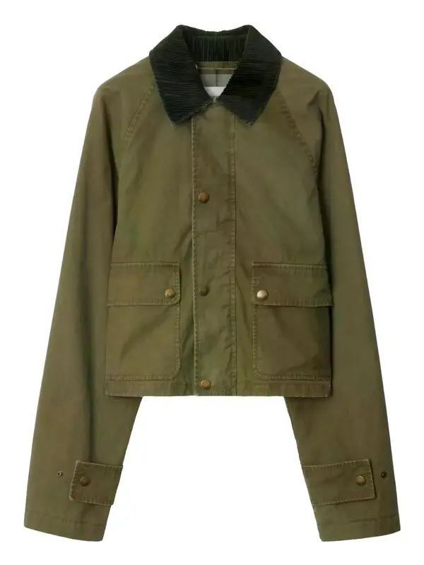 Burberry Cotton Field Jacket - Green
