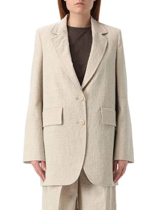 Max Mara Textured Blazer - Beige