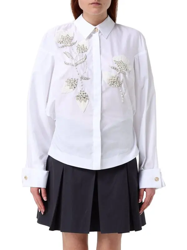 Elisabetta Franchi Embellished Shirt - White