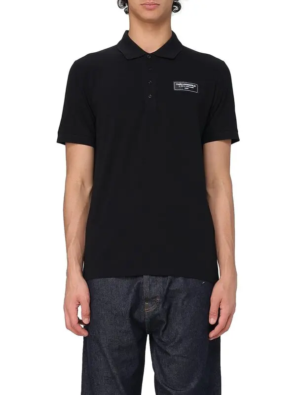 Karl Lagerfeld Polo Shirt - Black
