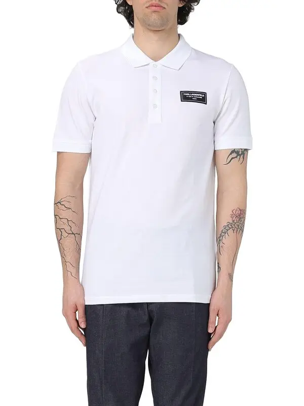 Karl Lagerfeld Polo Shirt - White