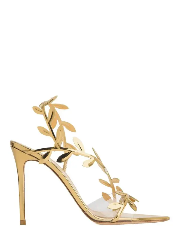 GIANVITO ROSSI Heeled Sandal - Gold