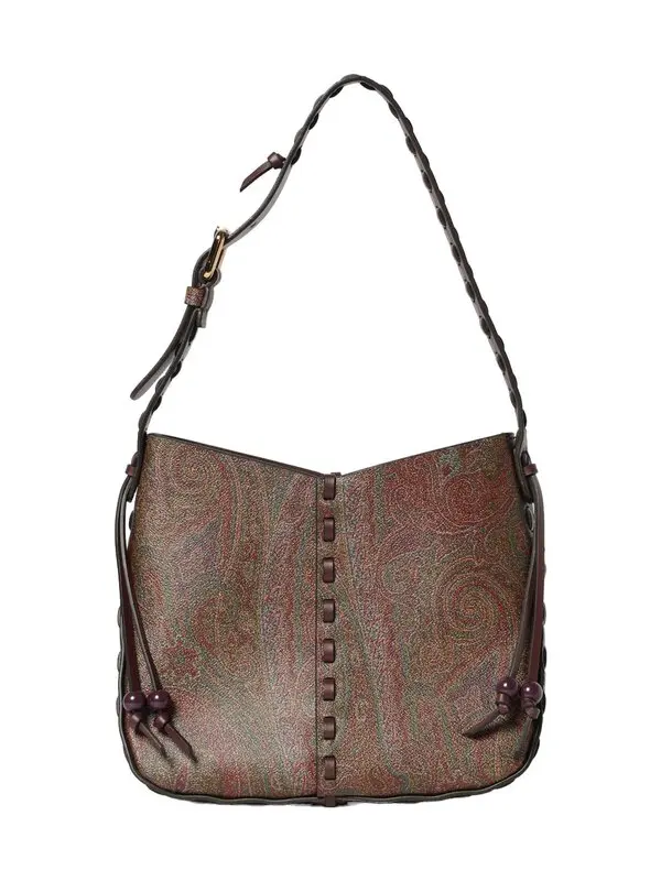 Etro Paisley Print Shoulder Bag - Brown