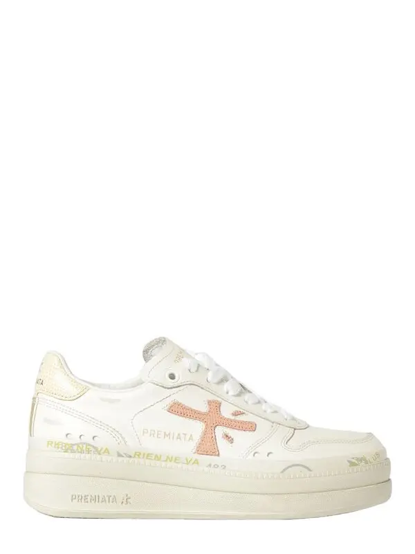 Premiata Lace Up Sneakers - White