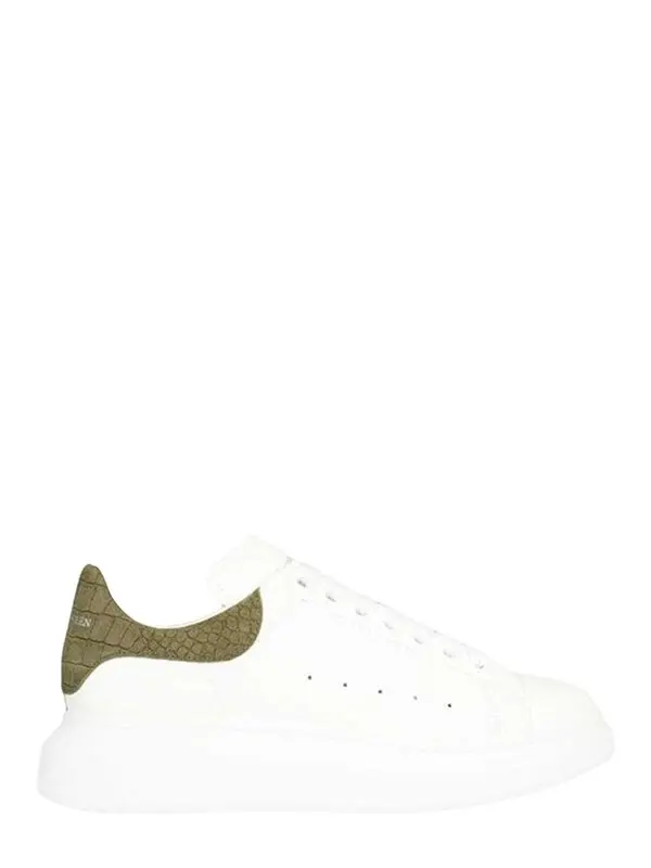 Alexander McQueen Crocodile Oversized Sneakers - White