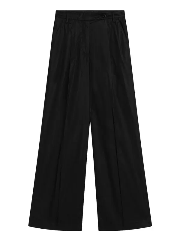 DEPARTMENT 5 Wide Leg Cotton Pants - Black