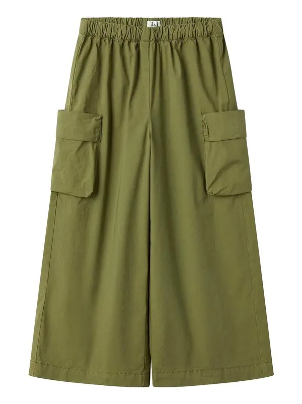 IL GUFO Palazzo Trousers - Green