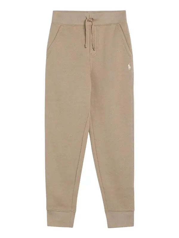 Polo Ralph Lauren Khaki Cotton Blend Jogging Trousers - Green