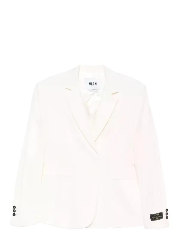 MSGM Double-breasted Blazer - Neutrals
