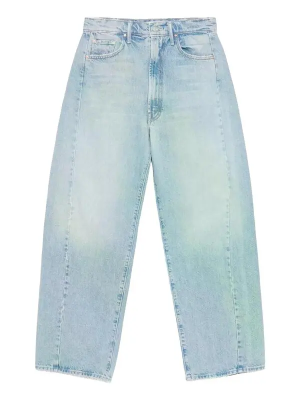 MOTHER The Full Pipe Flood Jeans - Blue