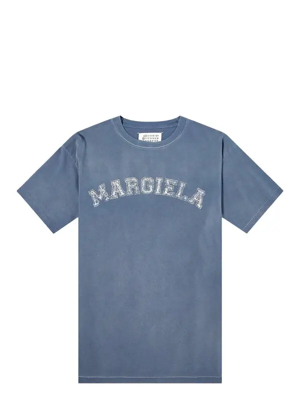 MAISON MARGIELA Overdye Logo T-shirt - Blue