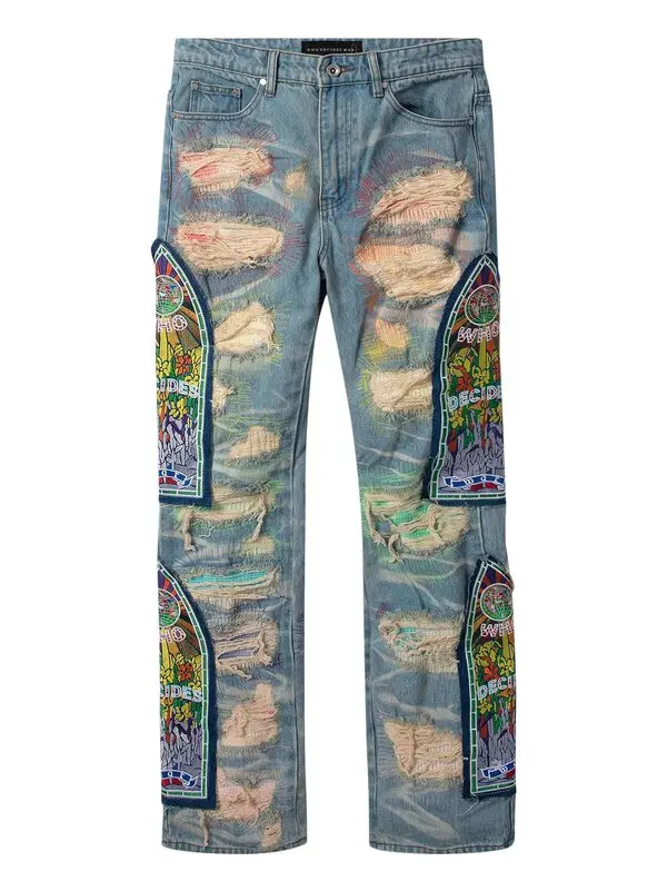 WHO DECIDES WAR Fusion Denim Jeans - Multicolor