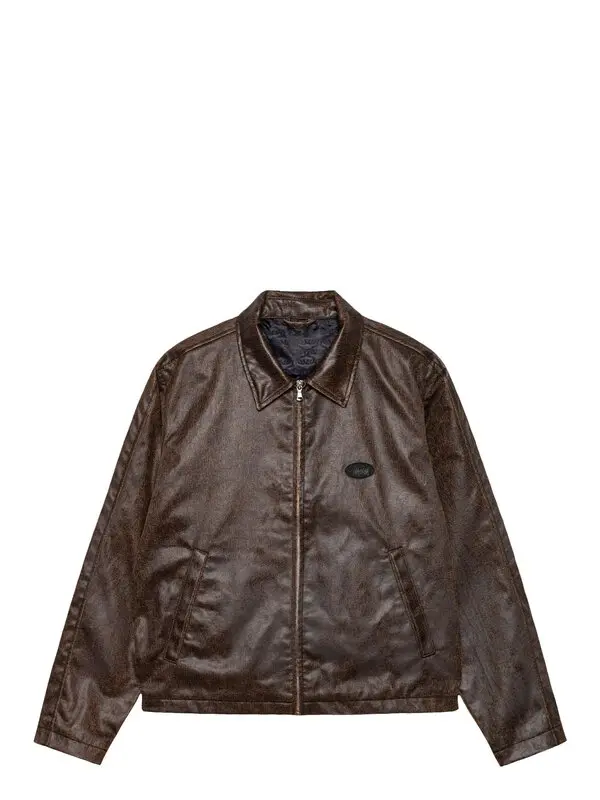 StÜssy Coated Club Jacket - Brown