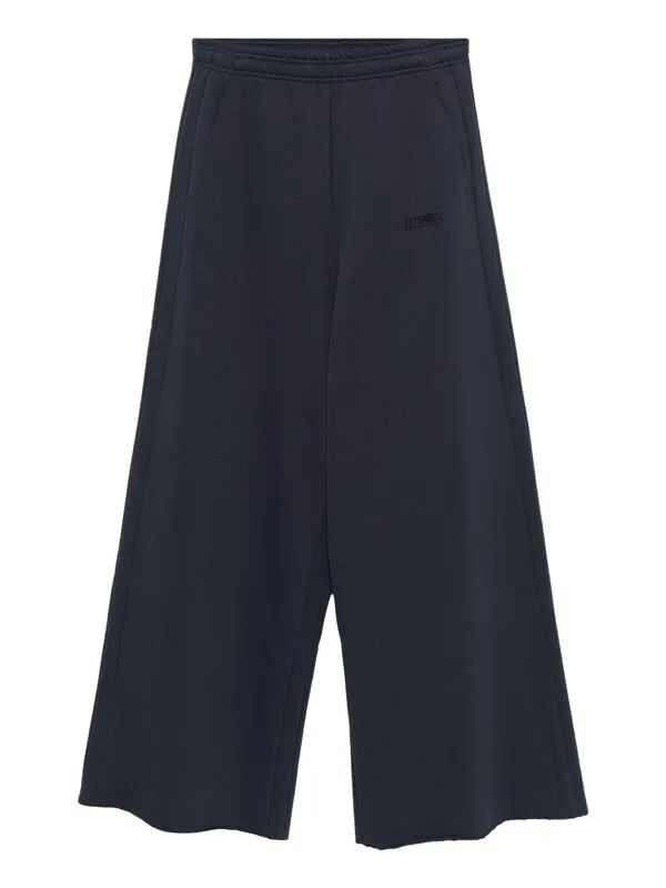 Vetements Wide Leg Track Pants - Blue