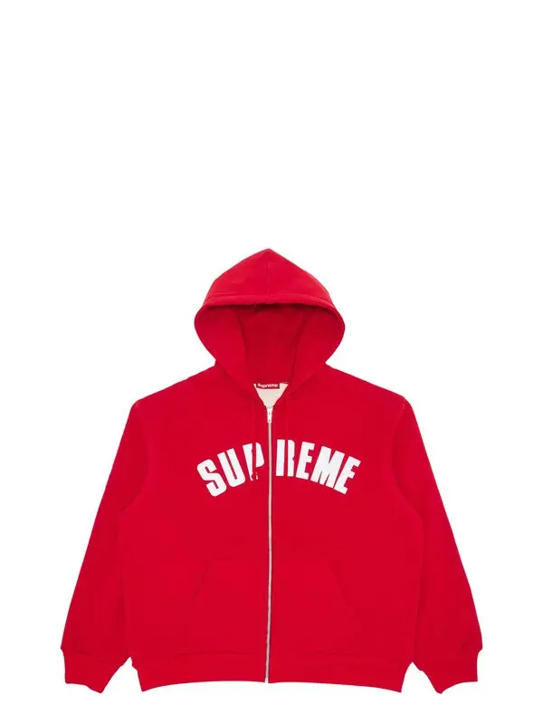 Supreme Arc Thermal Zip-up Hoodie - Red