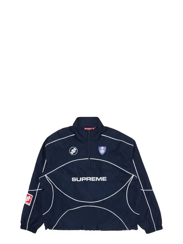 Supreme Reflective Piping Pullover 'navy - Blue