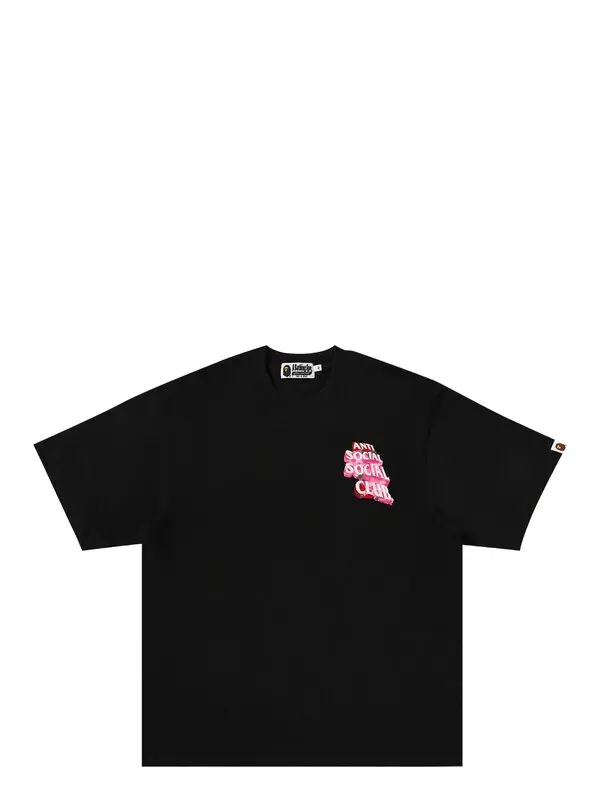 A BATHING APE X Anti Social Social Club Tee #2 - Black