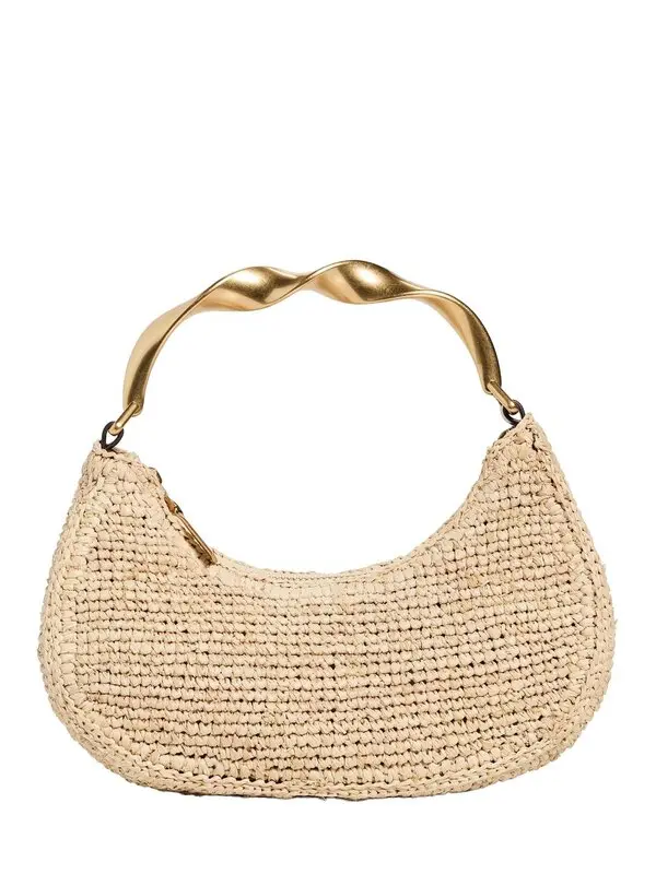 Simkhai Nixi Raffia Hobo Bag - Natural