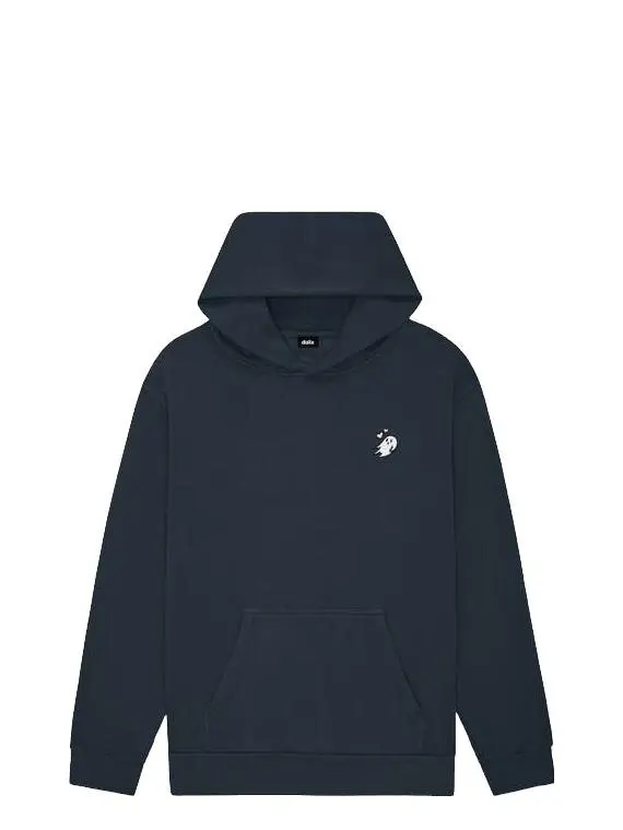 DALIX Relaxed Fit Midweight Fleece Hooded Sweatshirt - Navy Blue