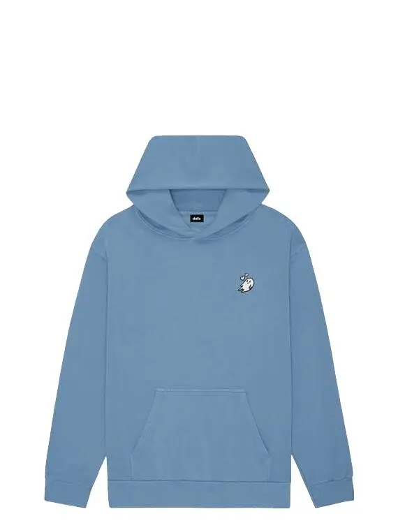 DALIX Relaxed Fit Midweight Fleece Hooded Sweatshirt - Pebble Blue